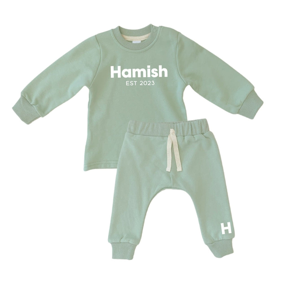 Personalised Baby Tracksuit Set - Name and Year - Blankids